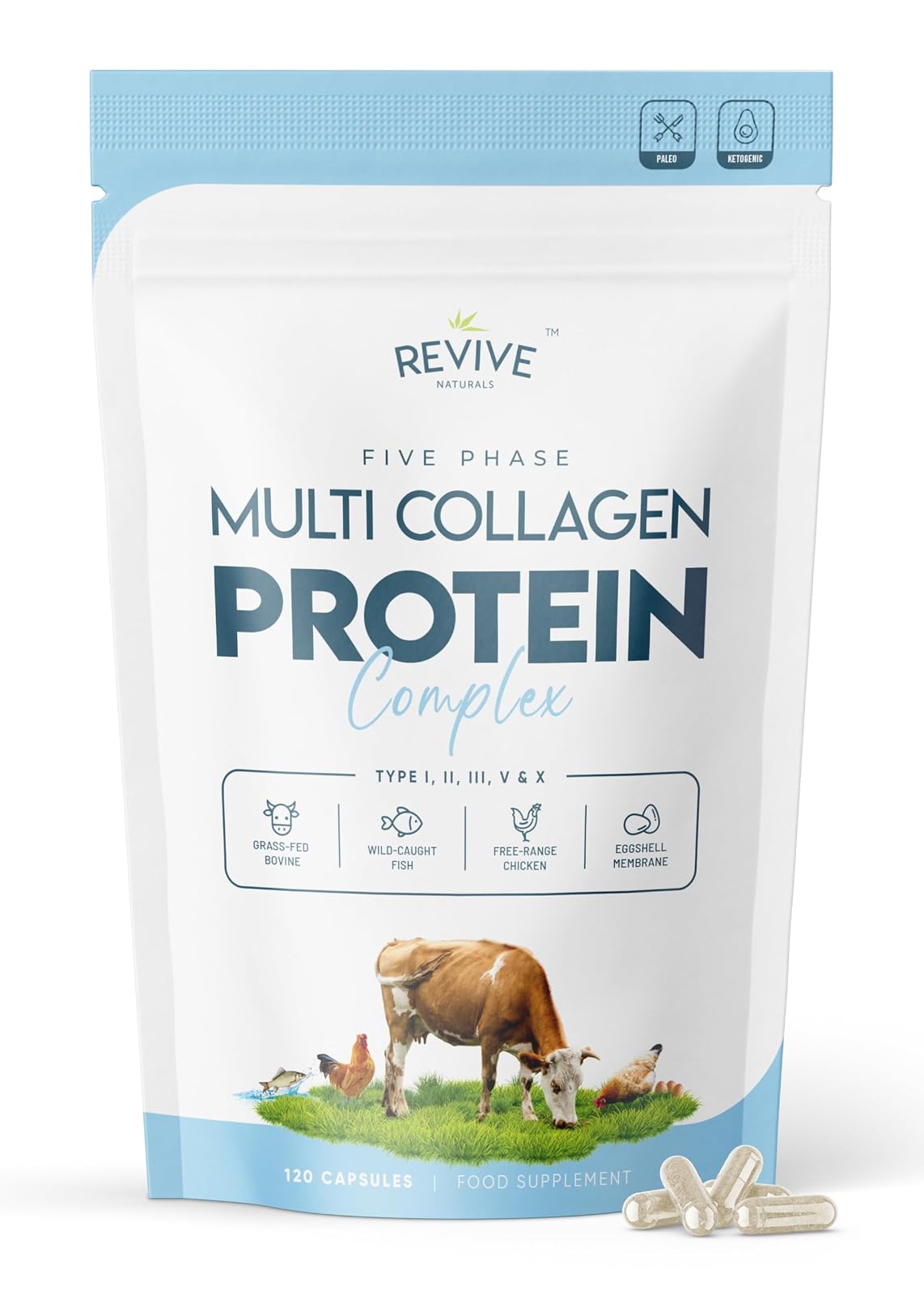 Revive Naturals multi collagen protein capsules