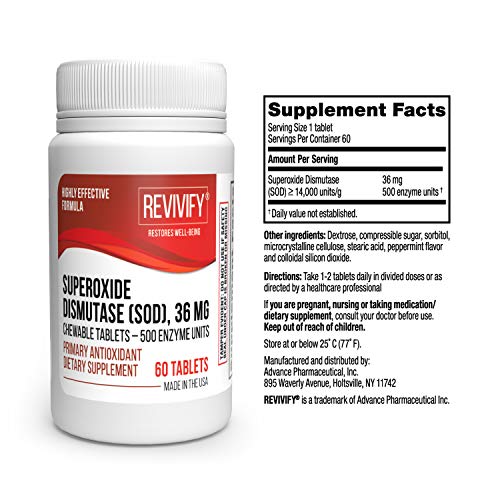 REVIVIFY Superoxide Dismutase antioxidant benefits