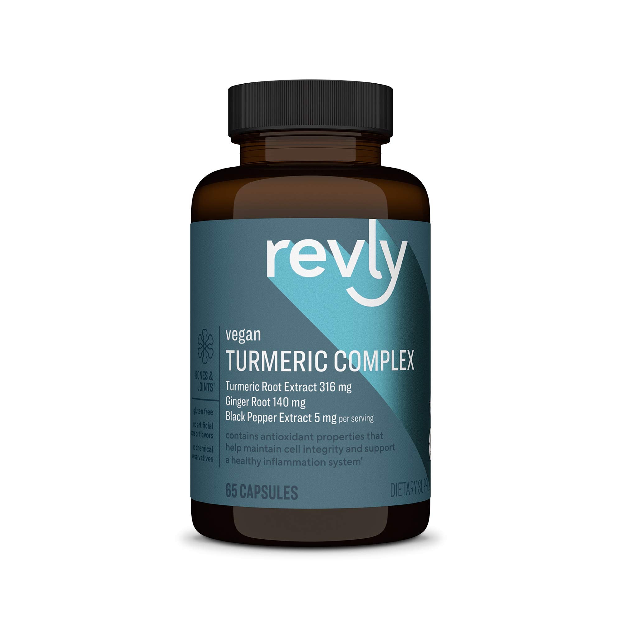 Revly turmeric capsules for wellness