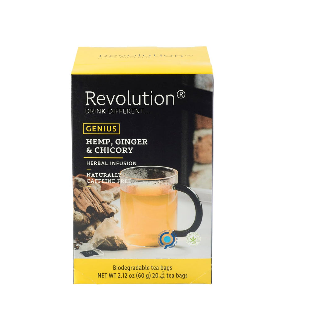 Revolution Tea hemp ginger infusion