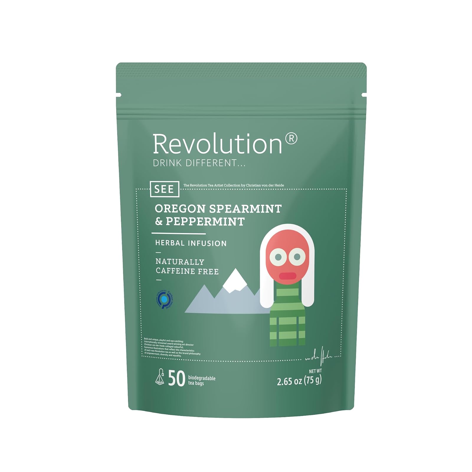 REVOLUTION TEA Southern Mint herbal tea bags