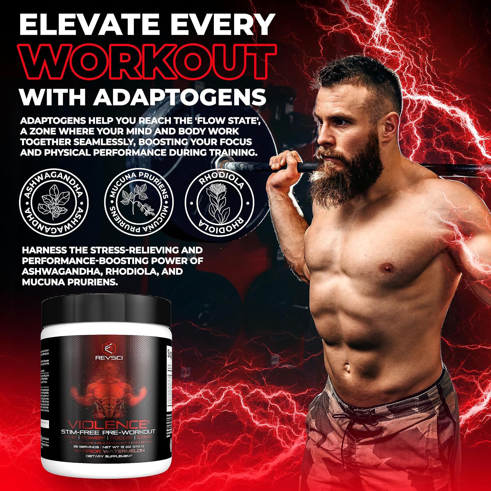 REVSCI pre-workout powder for endurance