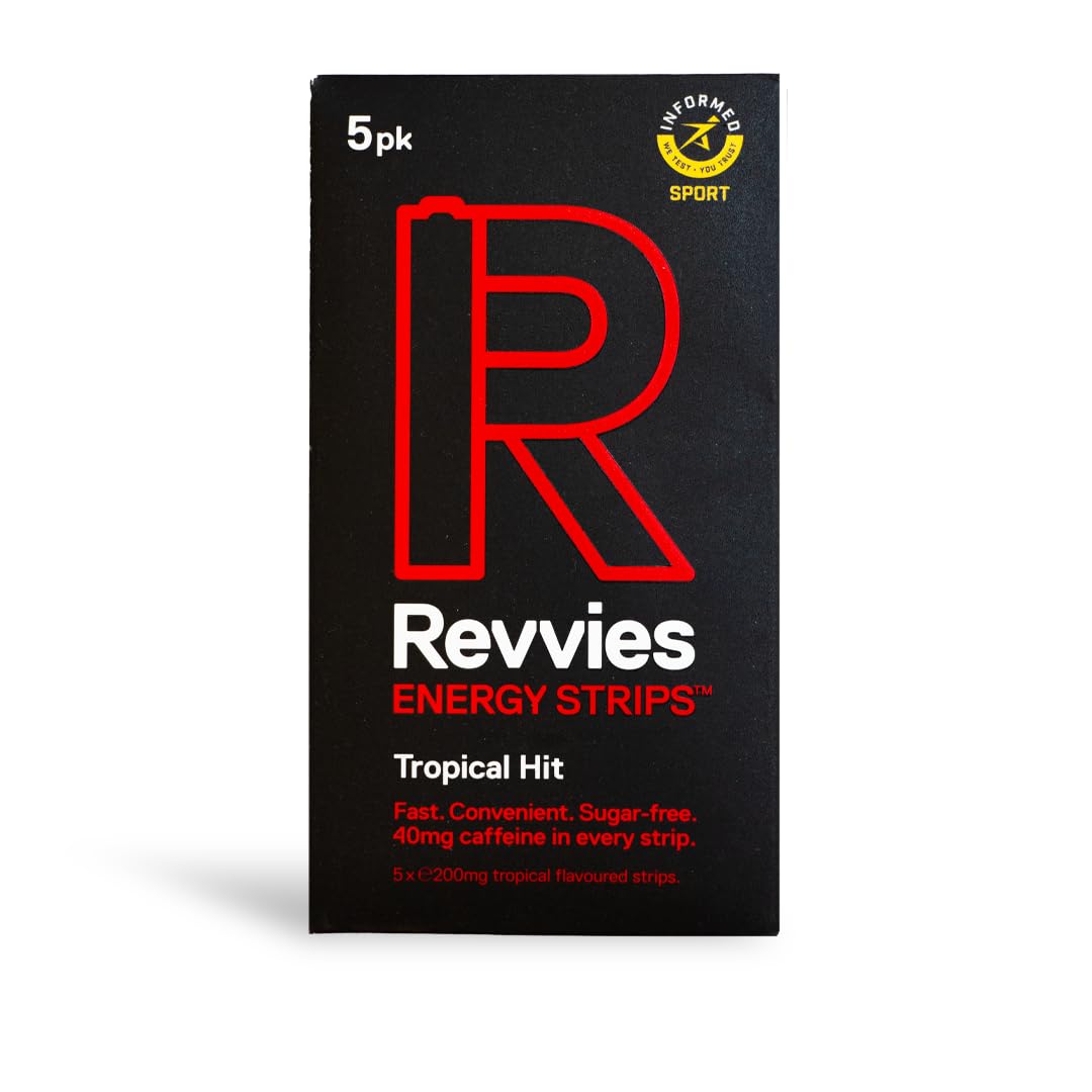 Revvies energy strips tropical flavour