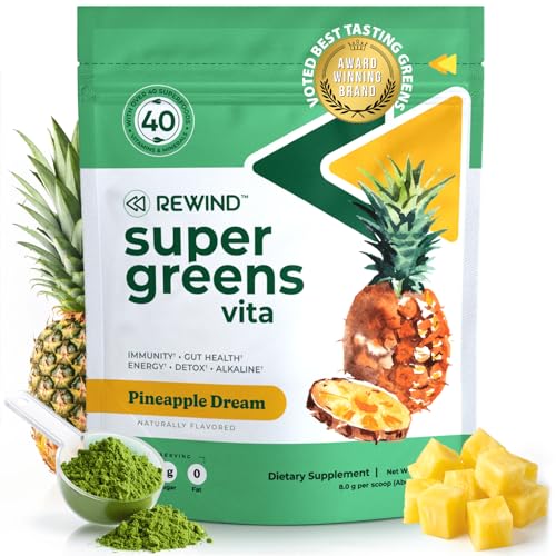 Rewind Super Greens multivitamins powder
