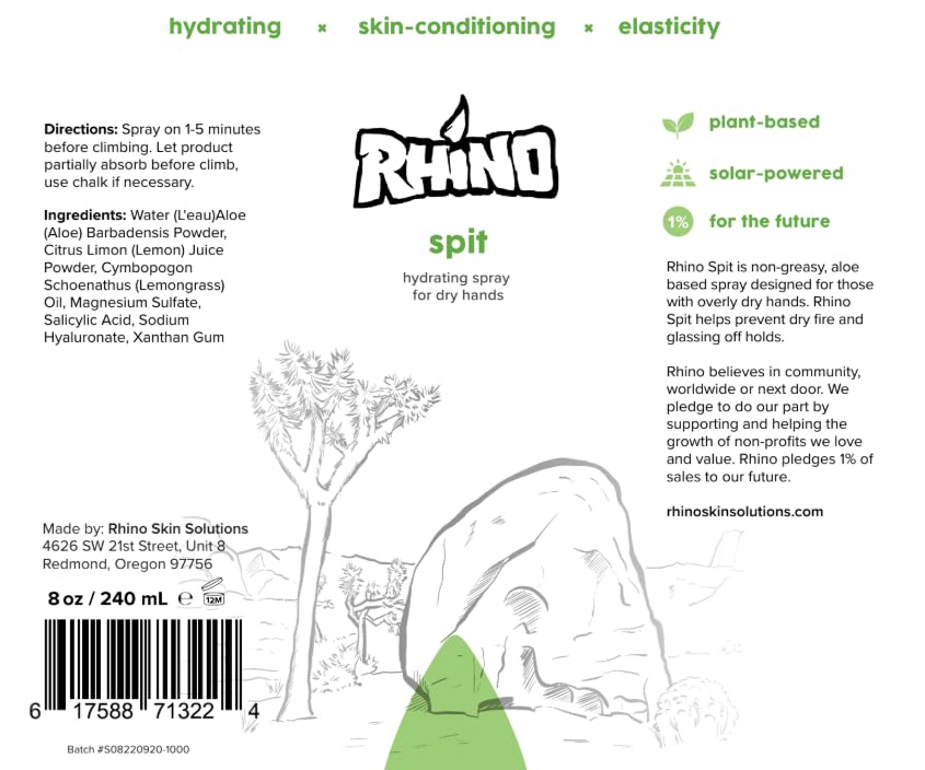 Rhino Skin Solutions skin hydration spray
