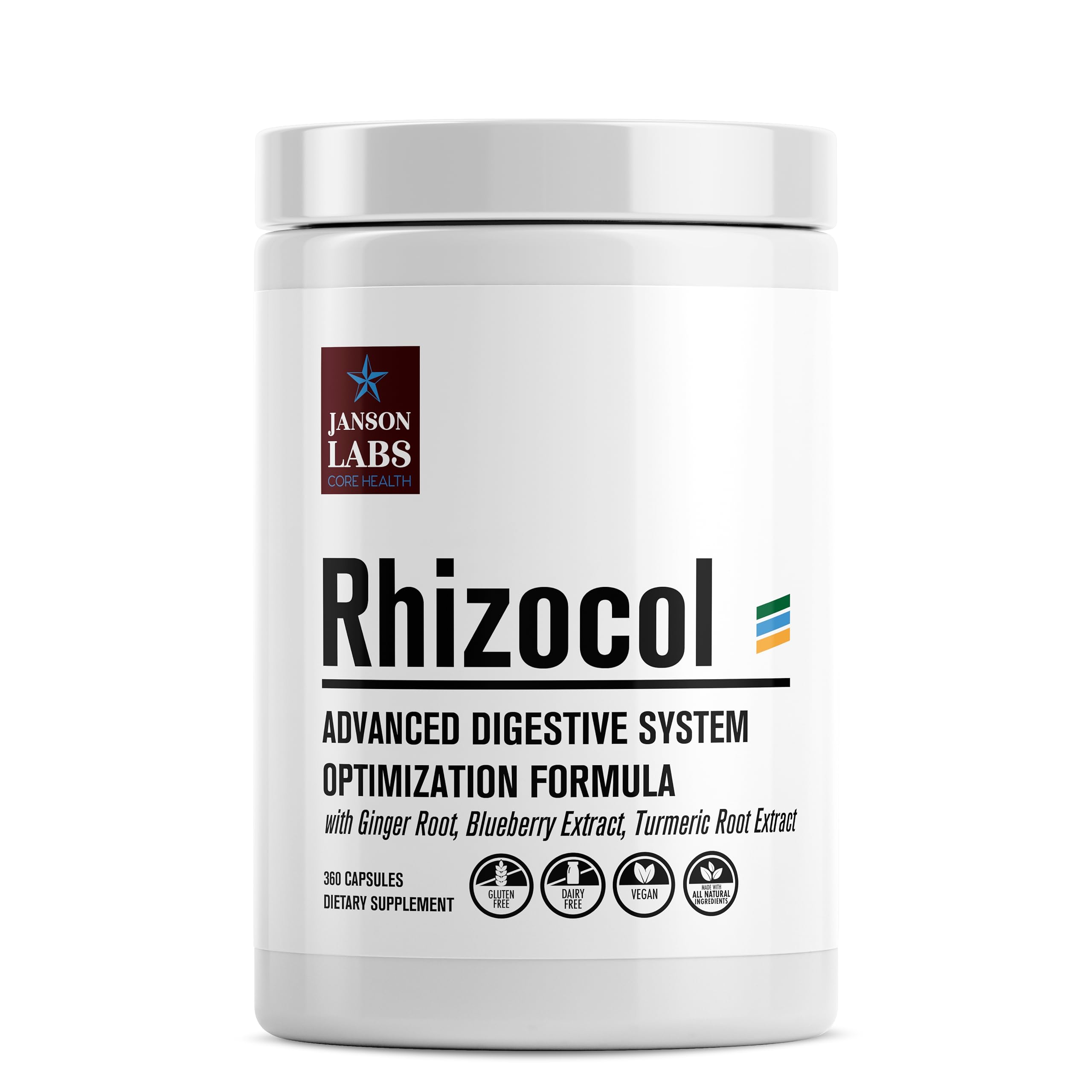 Rhizocol blended vitamin & mineral supplements for gut health