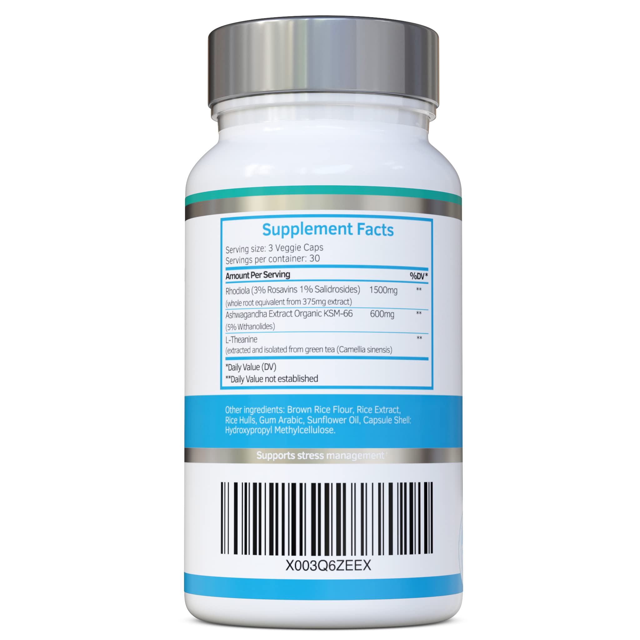 Rhodiola and ashwagandha adaptogen blend