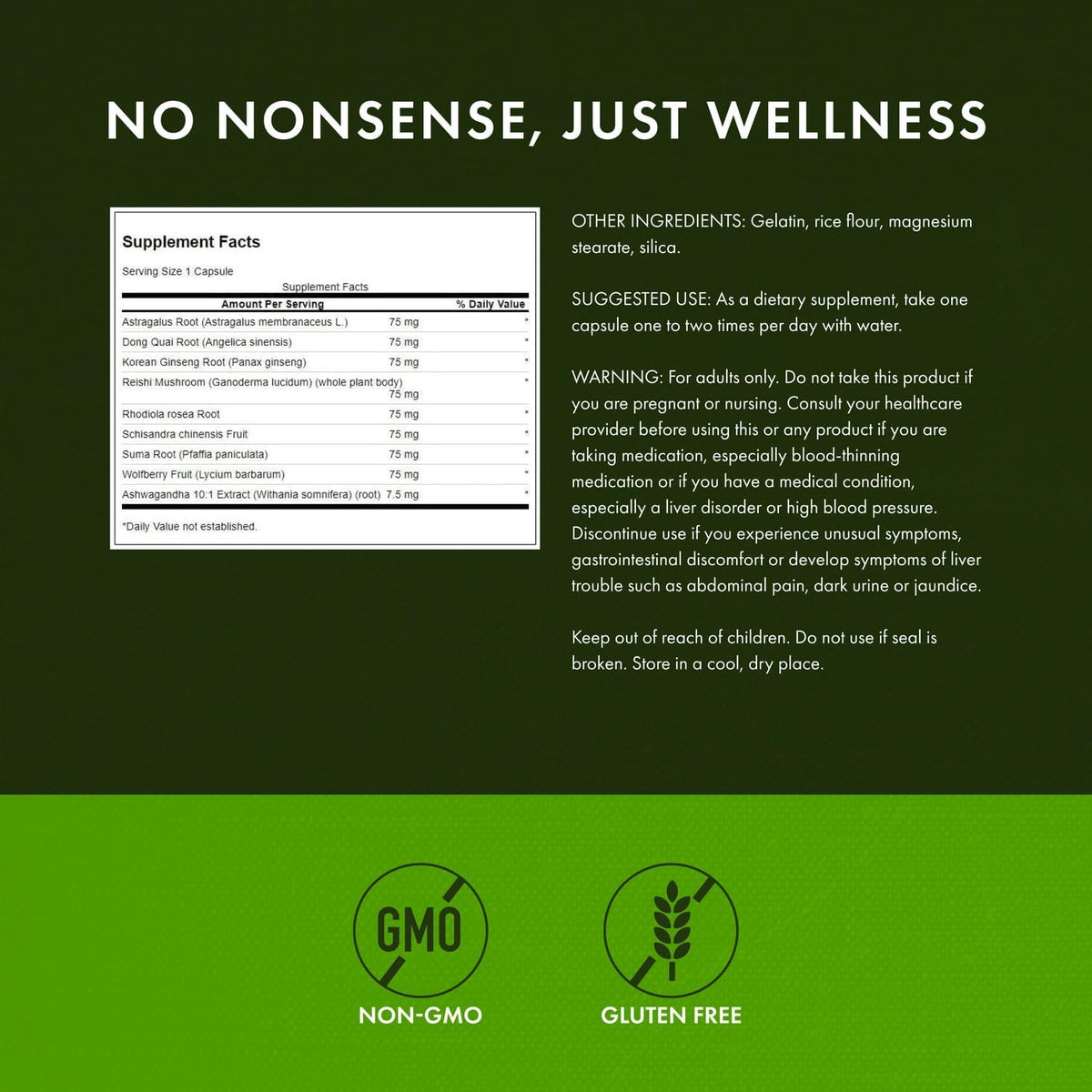 Rhodiola Ashwagandha for stress relief