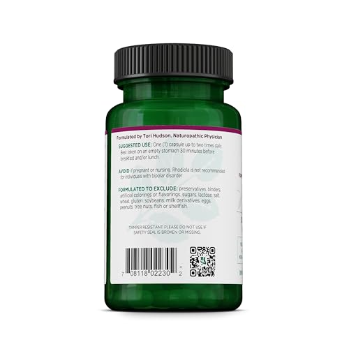 Rhodiola capsules for enhanced mood