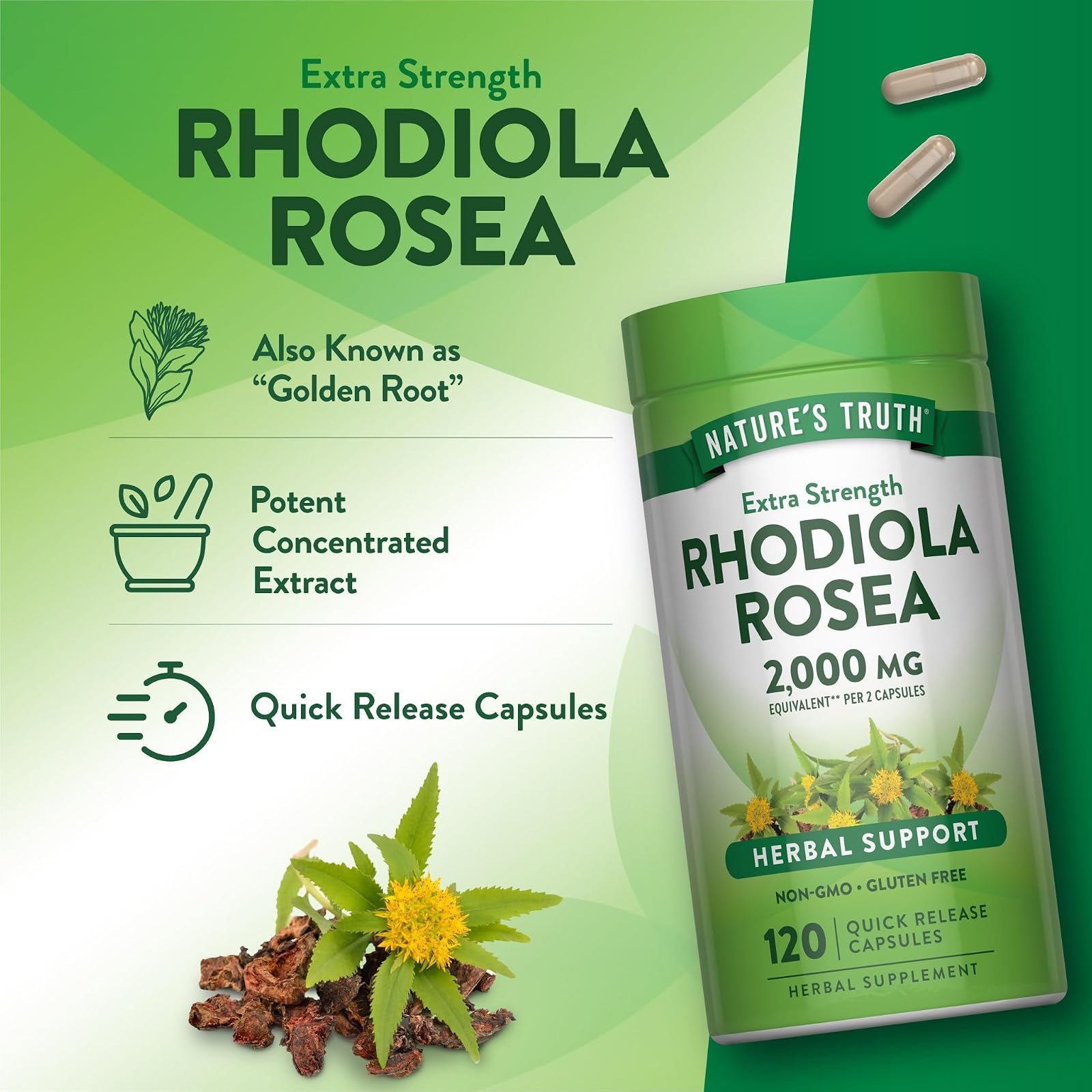 rhodiola capsules for mental clarity