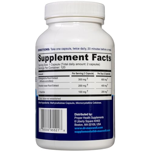 Rhodiola capsules for stress relief