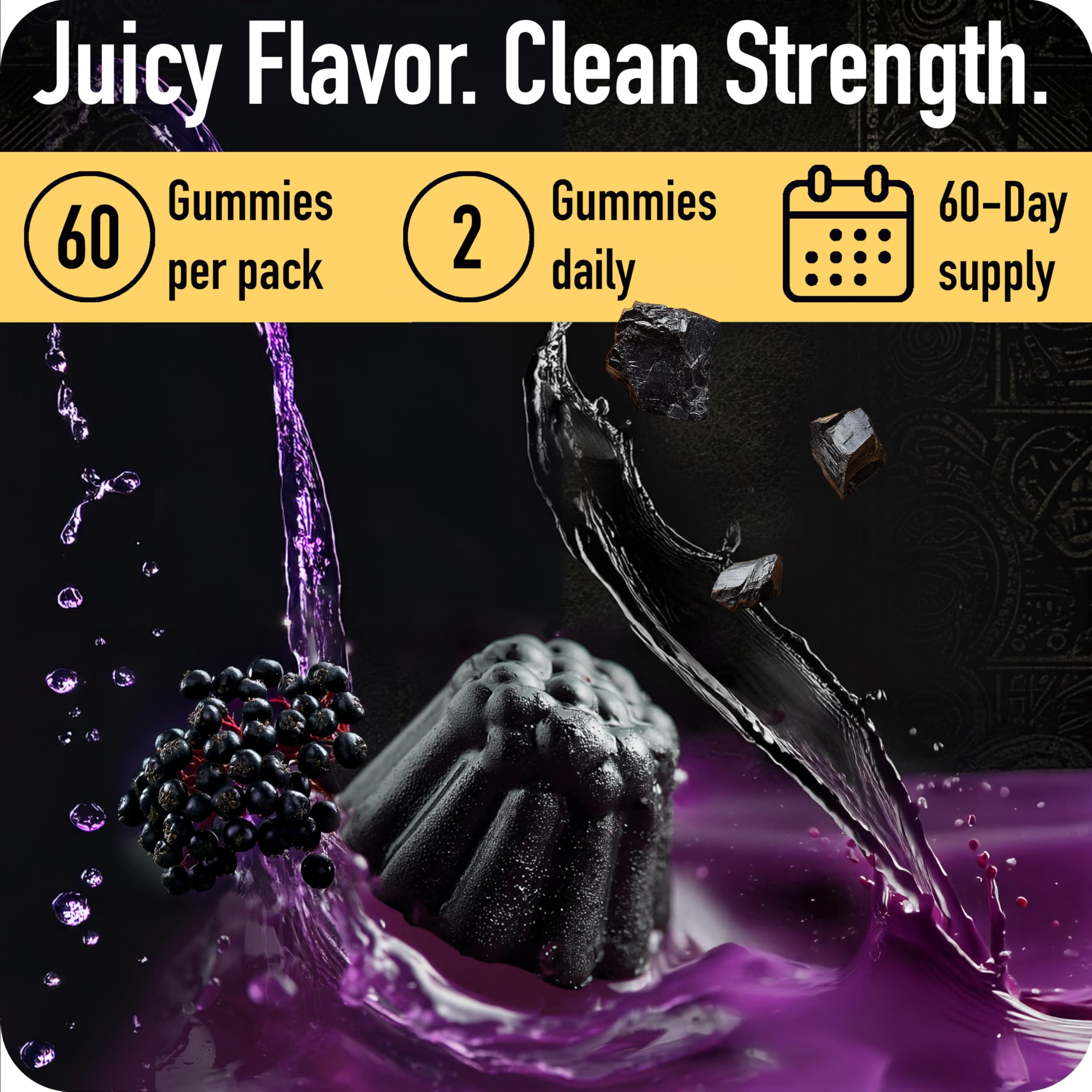 Rhodiola infused shilajit gummies