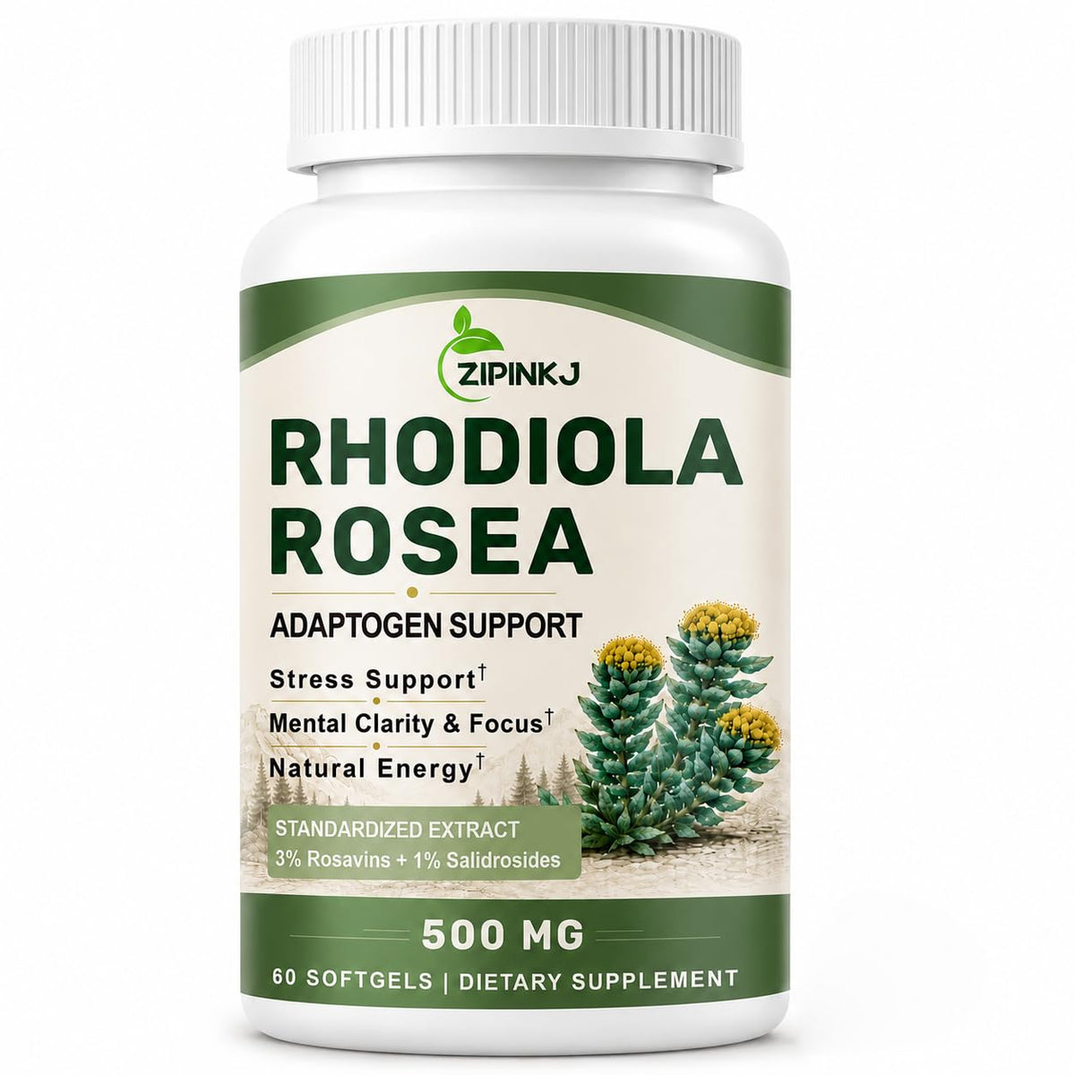 Rhodiola Rosea 500 mg capsules
