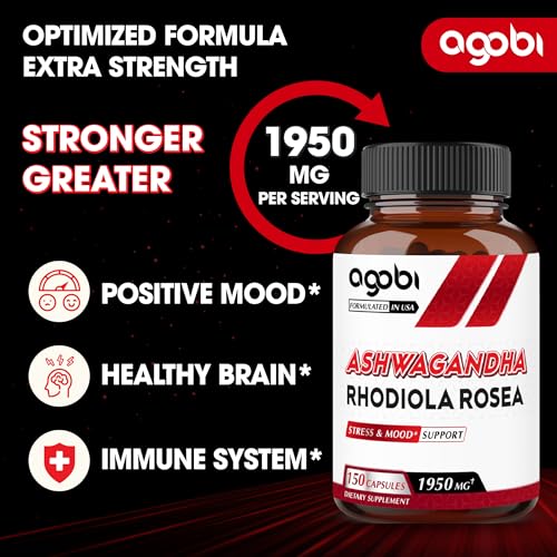 Rhodiola rosea combined with ashwagandha