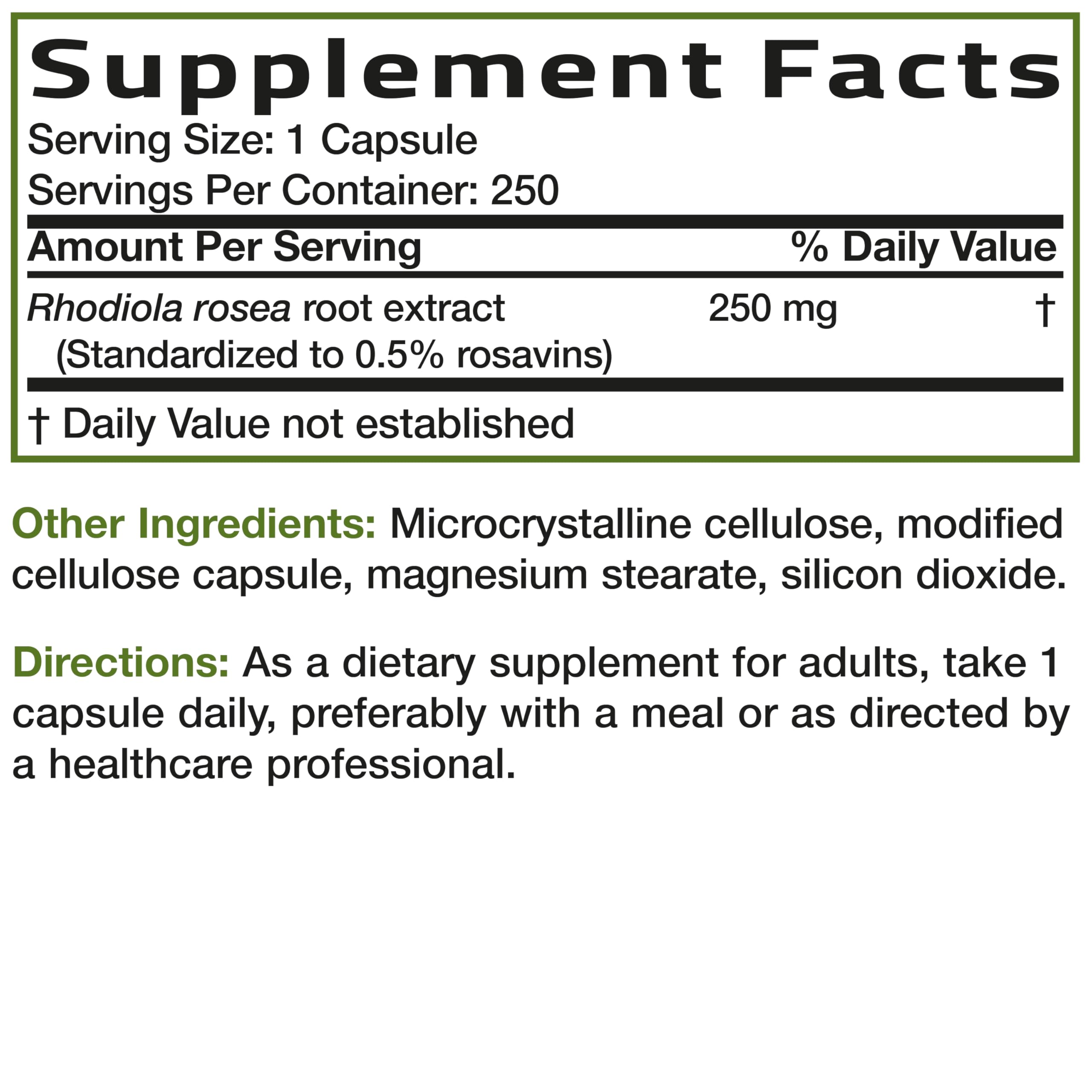 Rhodiola Rosea for improved energy levels