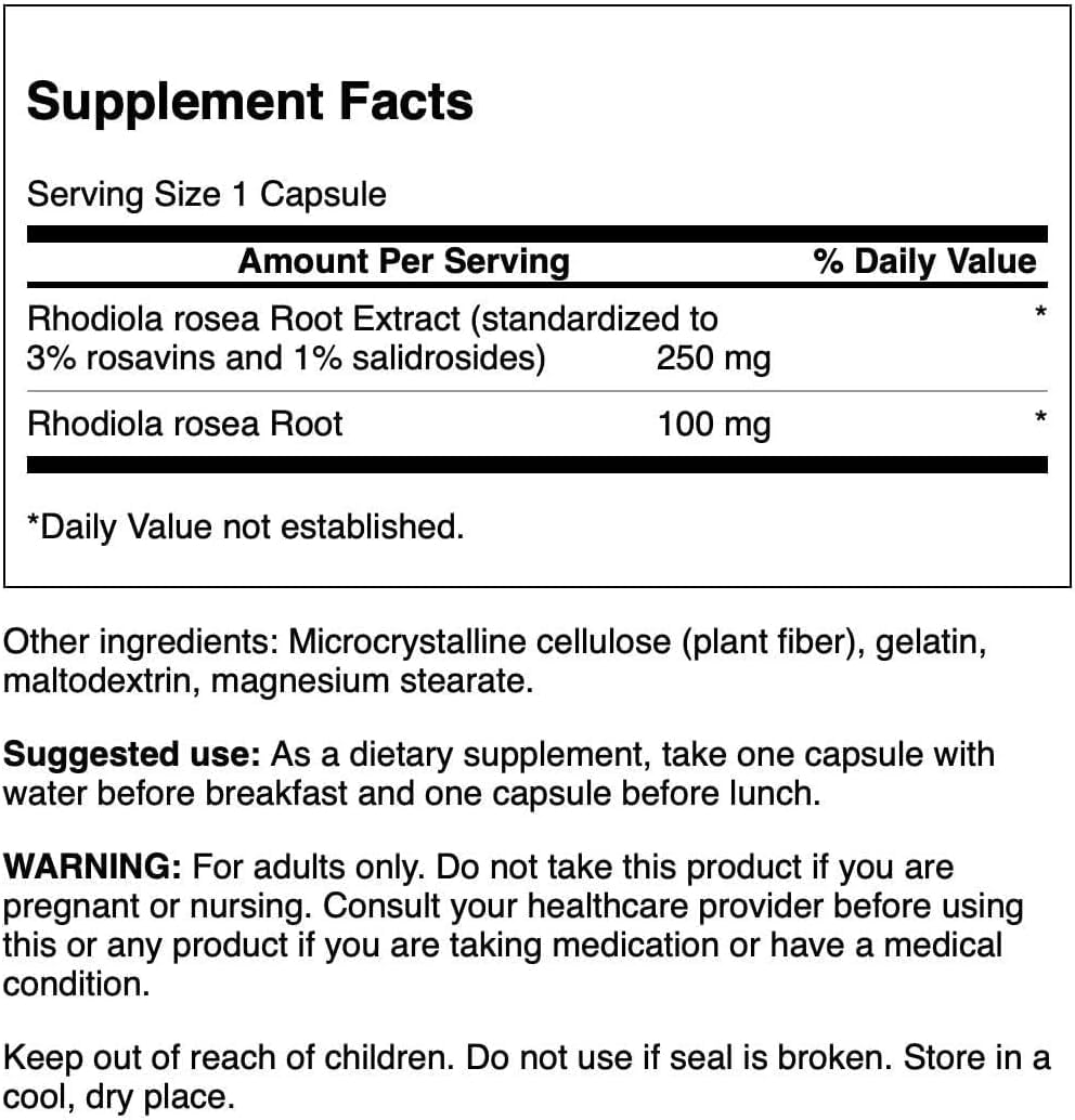 Rhodiola Rosea for mental clarity
