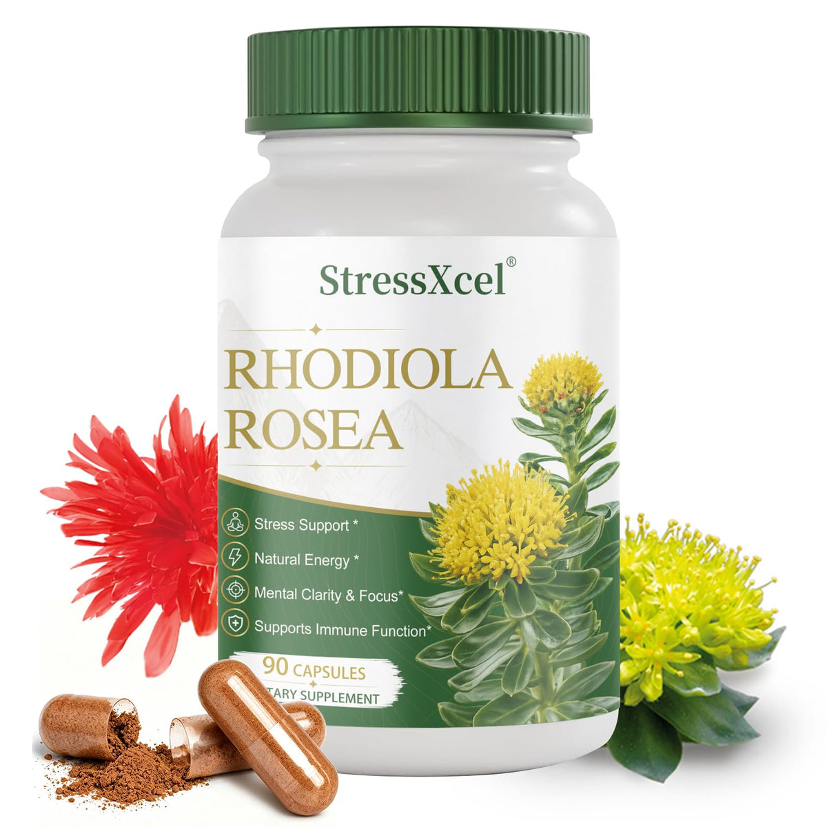 Rhodiola Rosea stress relief capsules
