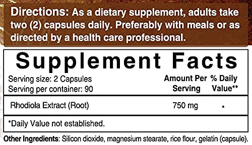 Rhodiola Rosea supplement for balanced energy
