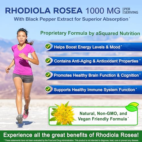 Rhodiola Rosea with black pepper extract