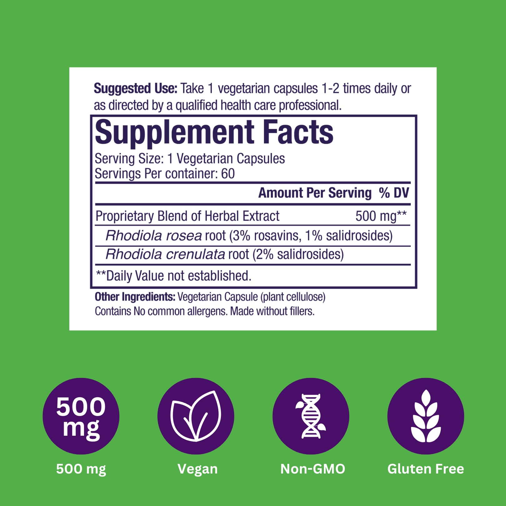 Rhodiola supplements for active lifestyles