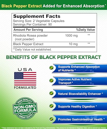 Rhodiola supplements for mental clarity
