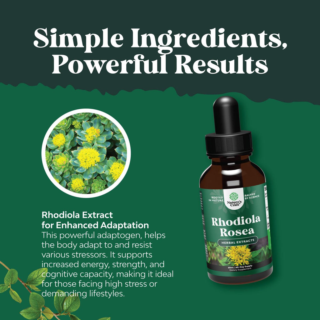 Rhodiola tincture for emotional balance