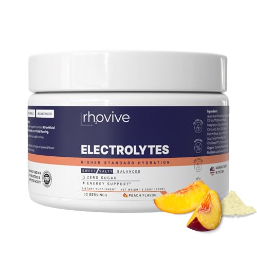 Rhovive electrolyte powder peach flavour