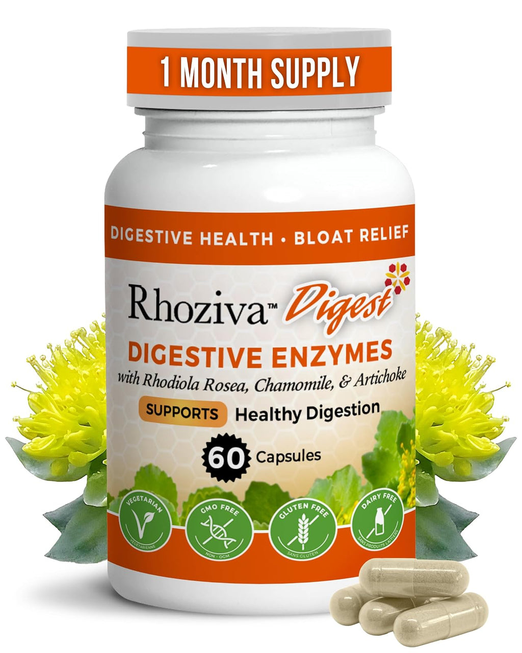 Rhoziva gut health capsules