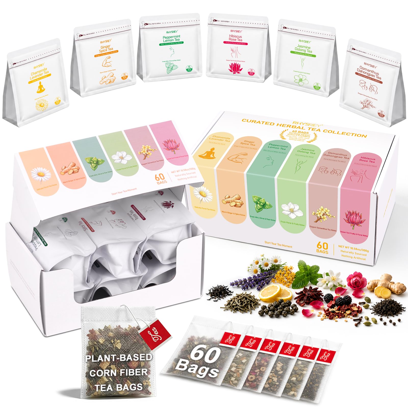 RHYSRIEY herbal tea variety pack
