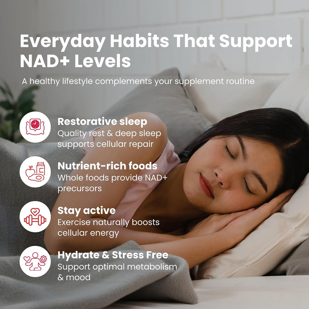 RiaGev NAD+ energy booster tablets