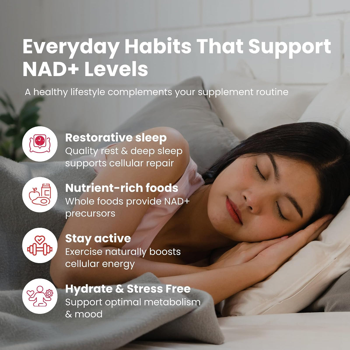 RiaGev NAD+ energy booster tablets
