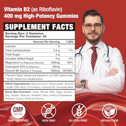 Riboflavin 400 mg for daily wellness
