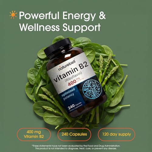 Riboflavin 400 mg for healthy metabolism