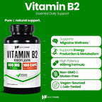 Riboflavin 400 mg for healthy metabolism
