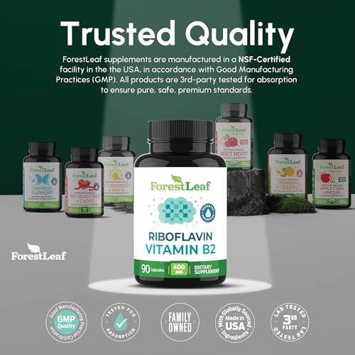Riboflavin 90 capsules for immune support