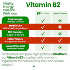 Riboflavin capsules for metabolism boost