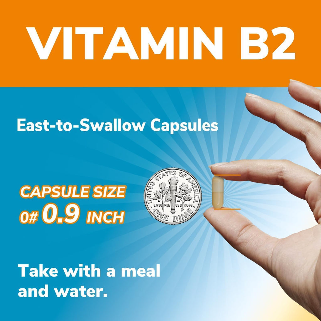 Riboflavin capsules for skin health