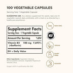 Riboflavin for energy metabolism support