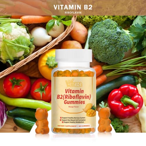 Riboflavin gummies for healthy skin
