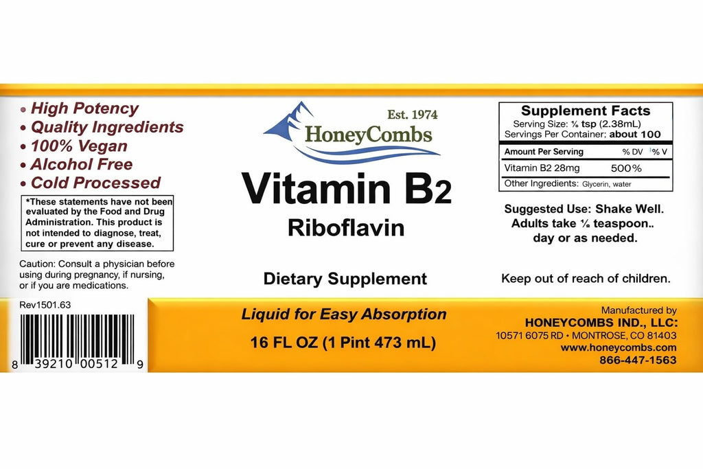 Riboflavin supplement for energy boost
