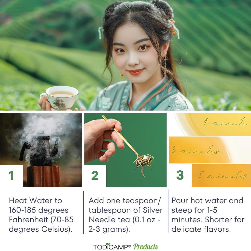 rich antioxidants in silver needle tea
