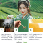 rich antioxidants in silver needle tea