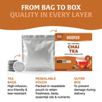 Rich aroma of HANDPICK masala chai teabags