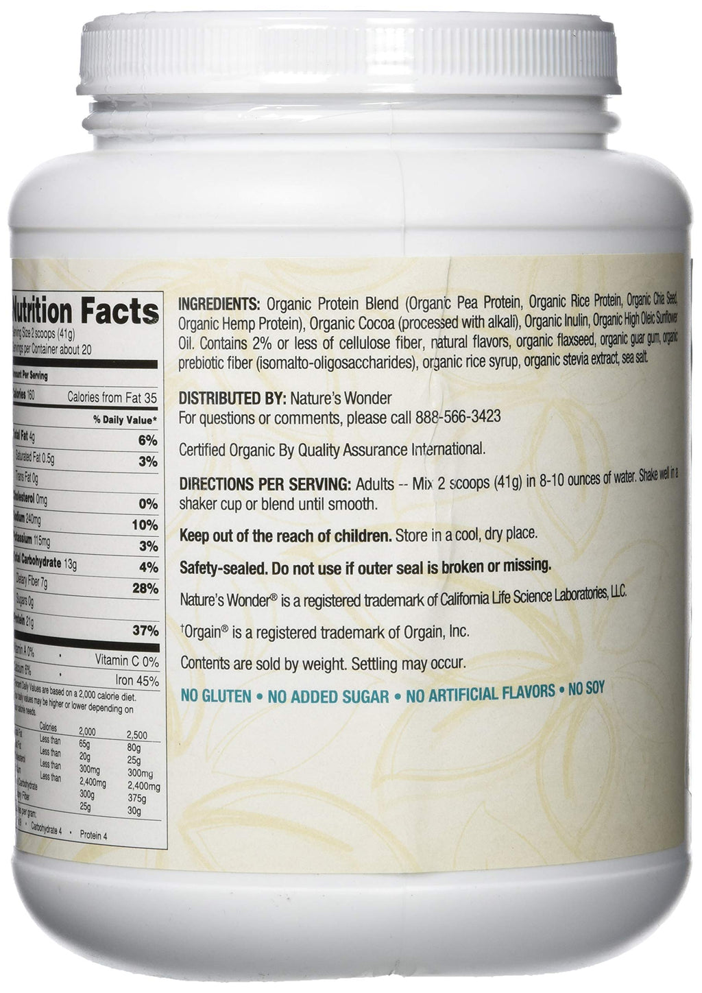 Rich Belgian chocolate protein supplement