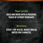 rich black tea with bergamot essence