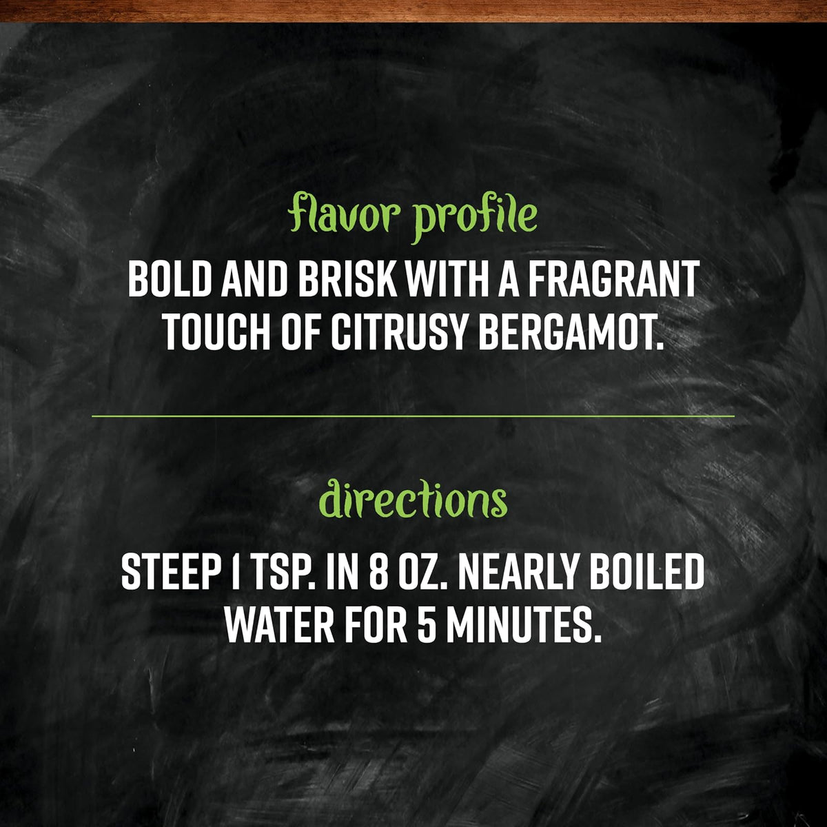 rich black tea with bergamot essence