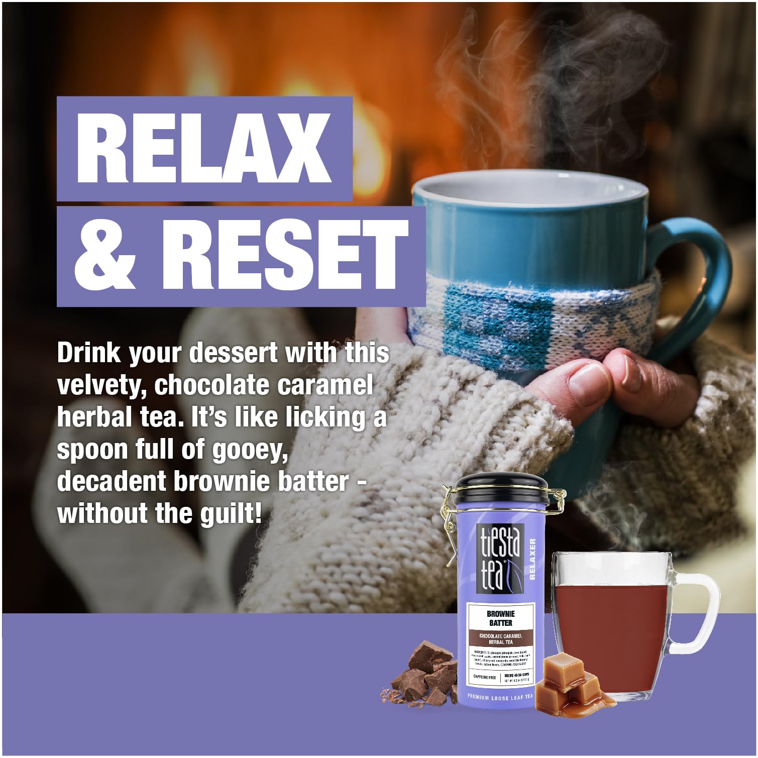 rich chocolate caramel tea experience