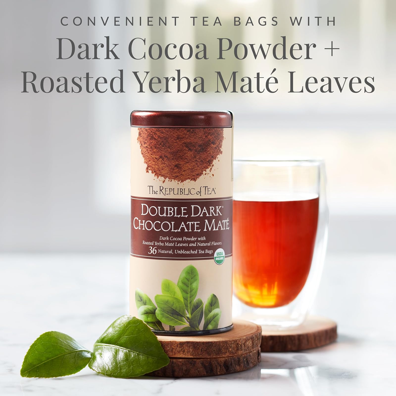 rich chocolate mate tea bags