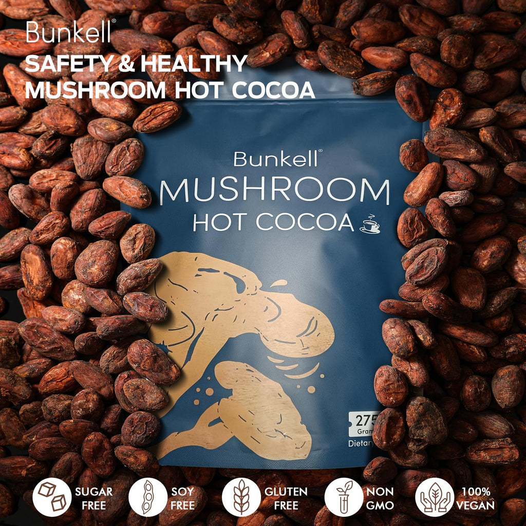 rich chocolate mushroom beverage