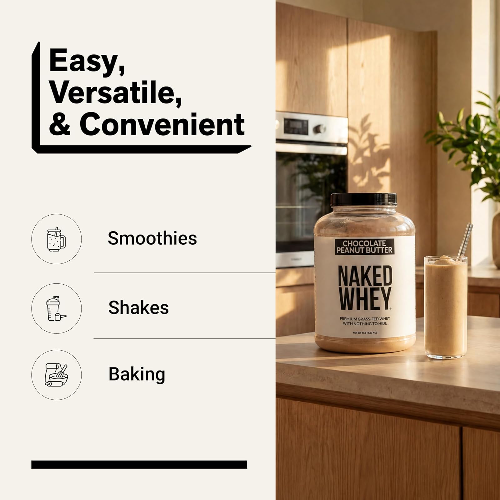 rich chocolate peanut butter flavour whey